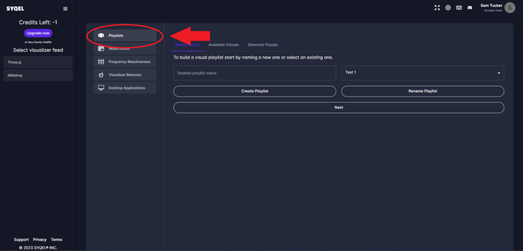 Making a Visual Playlist - SYQEL Support